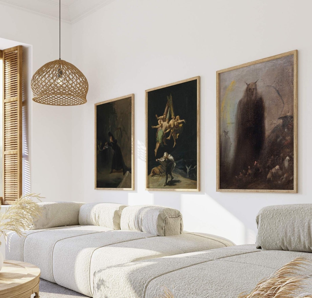 Set of 3 Francisco De Goya Prints, Three Witch Posters, Melancholia ...