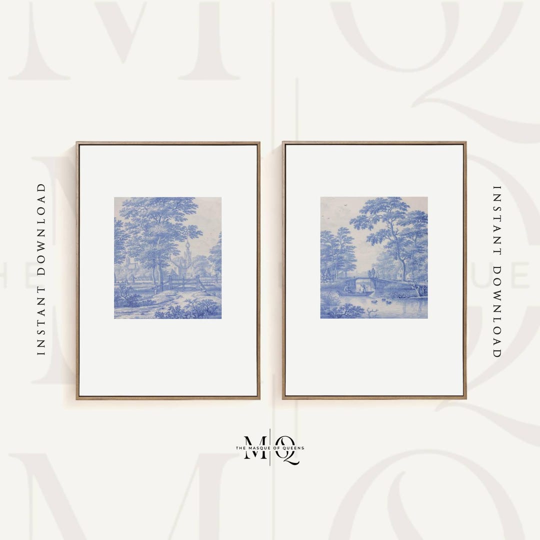 Set of 2 Frederik Van Frytom Rotterdam Prints | Two French Duck Pond ...