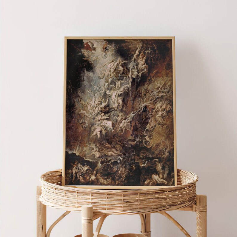 Peter Paul Rubens the Fall of the Damned | Vintage Religious Painting ...