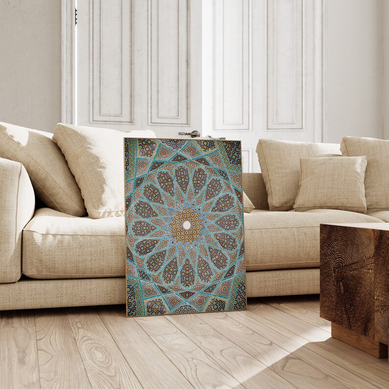 Ceiling of the Tomb of Hafez Shiraz Iran Historical Painting, Vintage ...