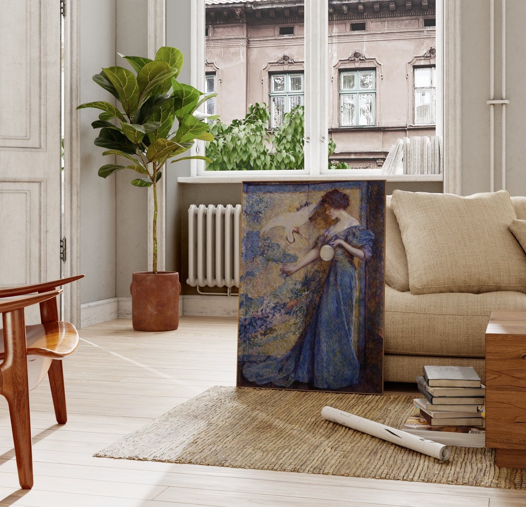 Robert Reid the Mirror | Vintage Reproduction American Impressionist ...