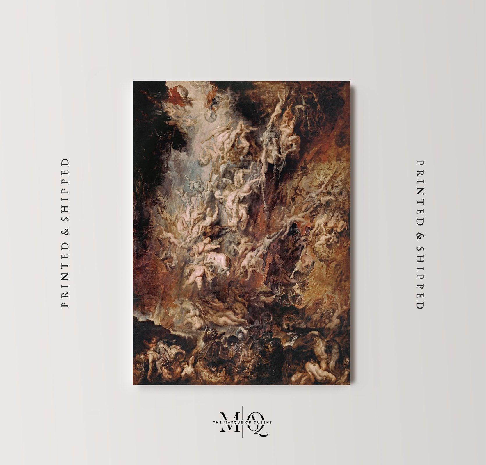 Peter Paul Rubens the Fall of the Damned | Vintage Religious Painting ...