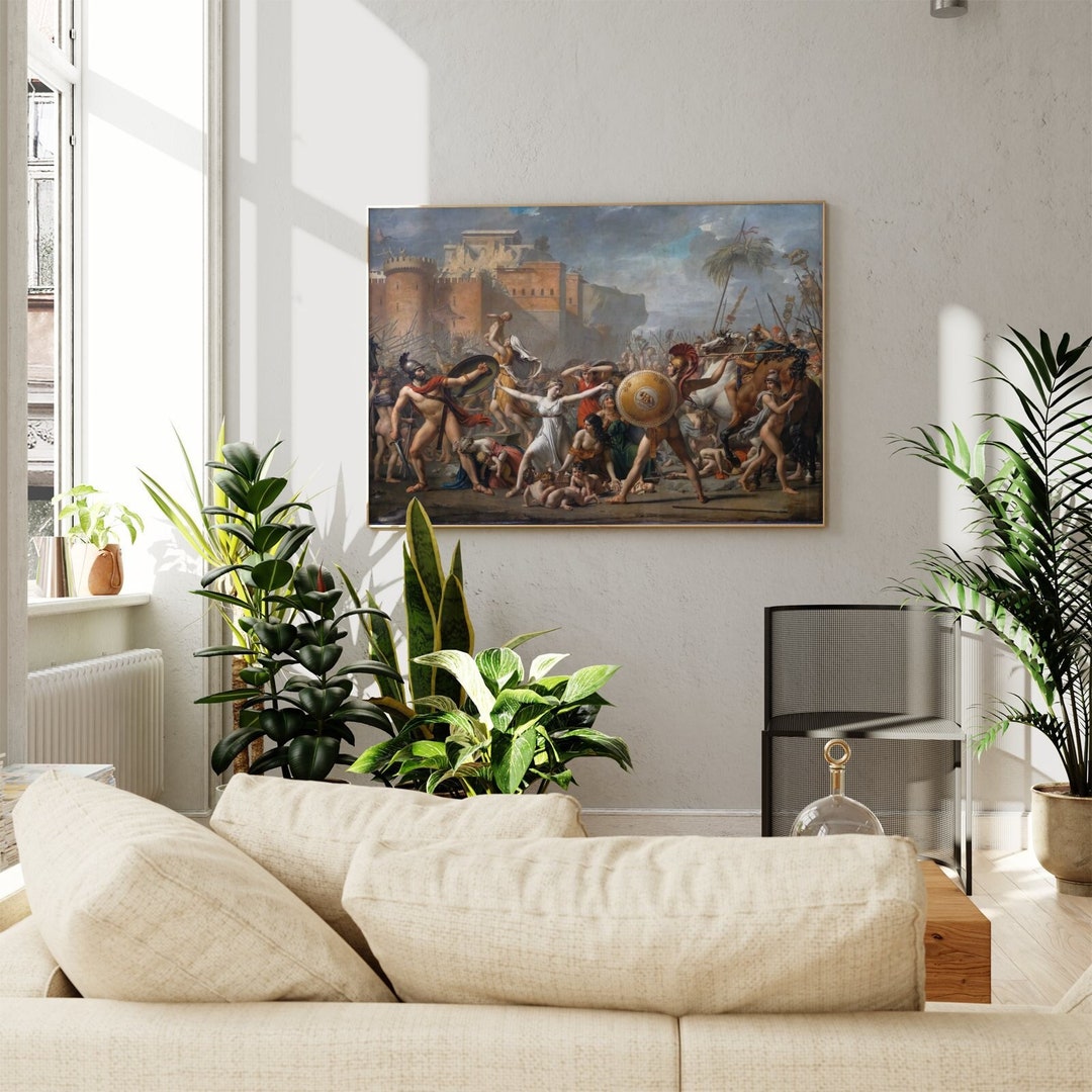 Jacques-louis David the Intervention of the Sabine Women | Vintage ...