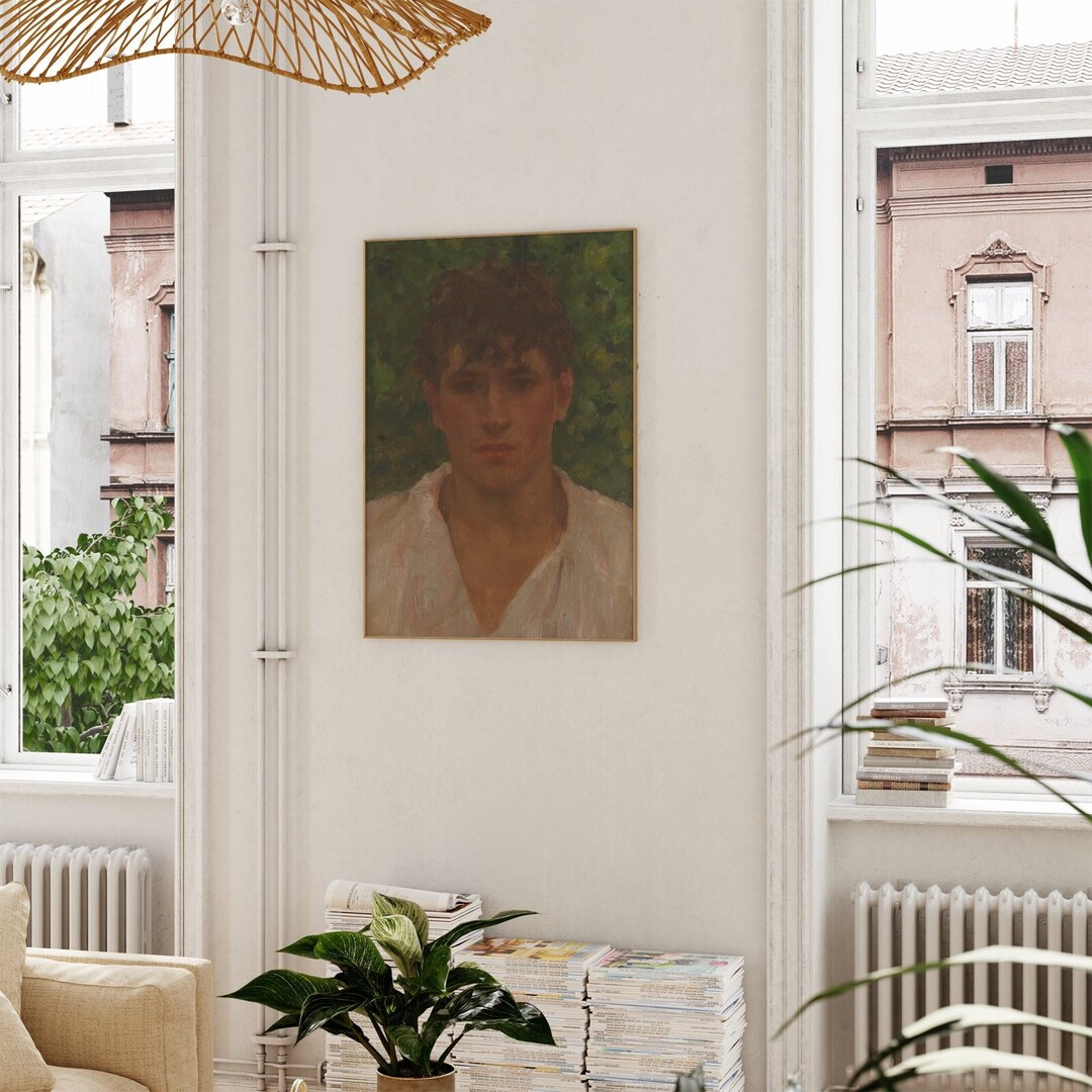 Henry Scott Tuke Portrait of a Young Man With Open Collar | Queer Art ...