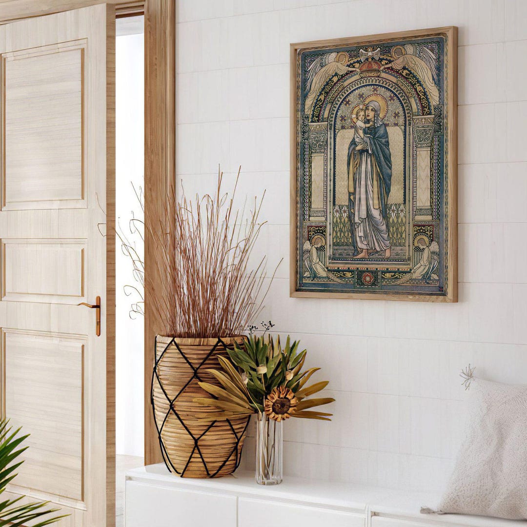 Jeanne Labrousse Madonna and Child | Religious Painting, Art Print ...