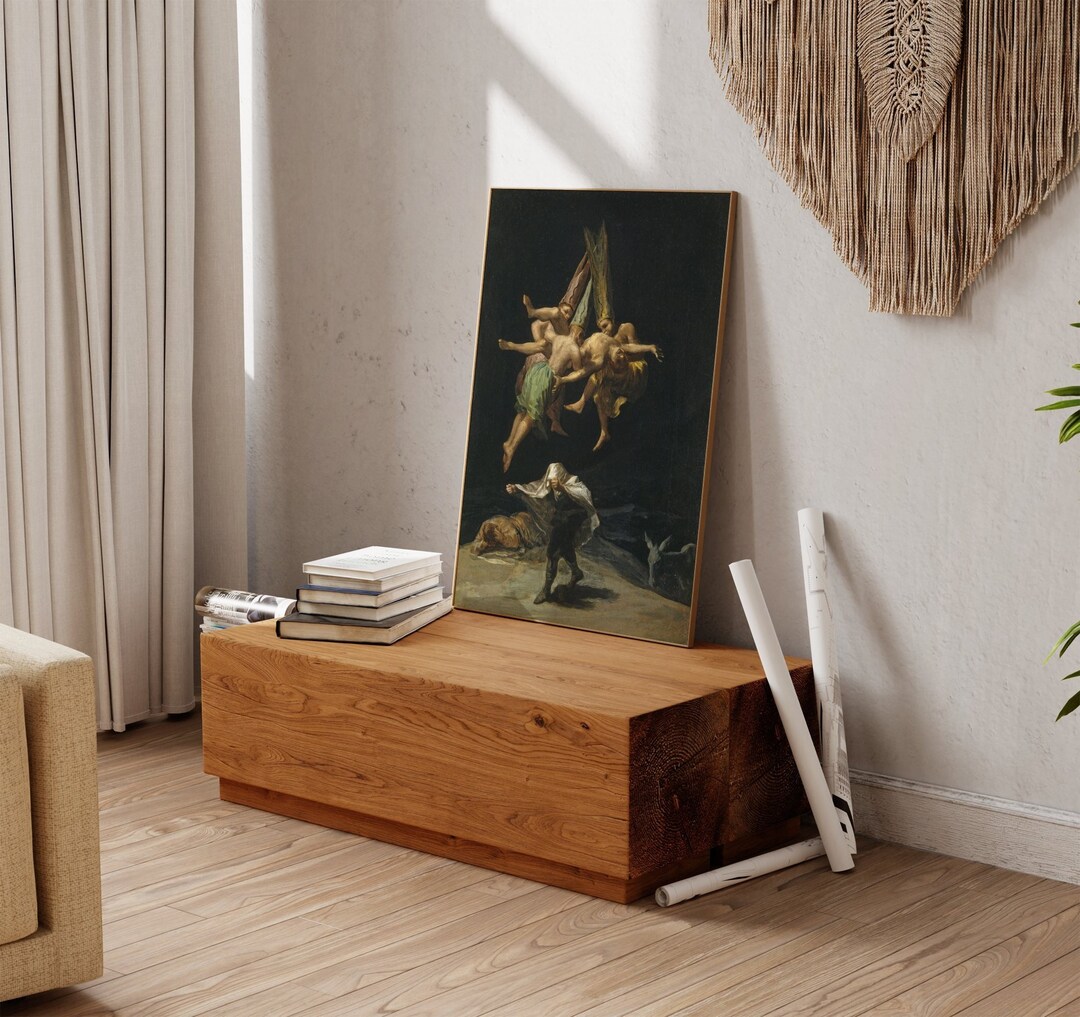 Francisco De Goya Witches Flight | Reproduction Oil Painting, Vintage ...