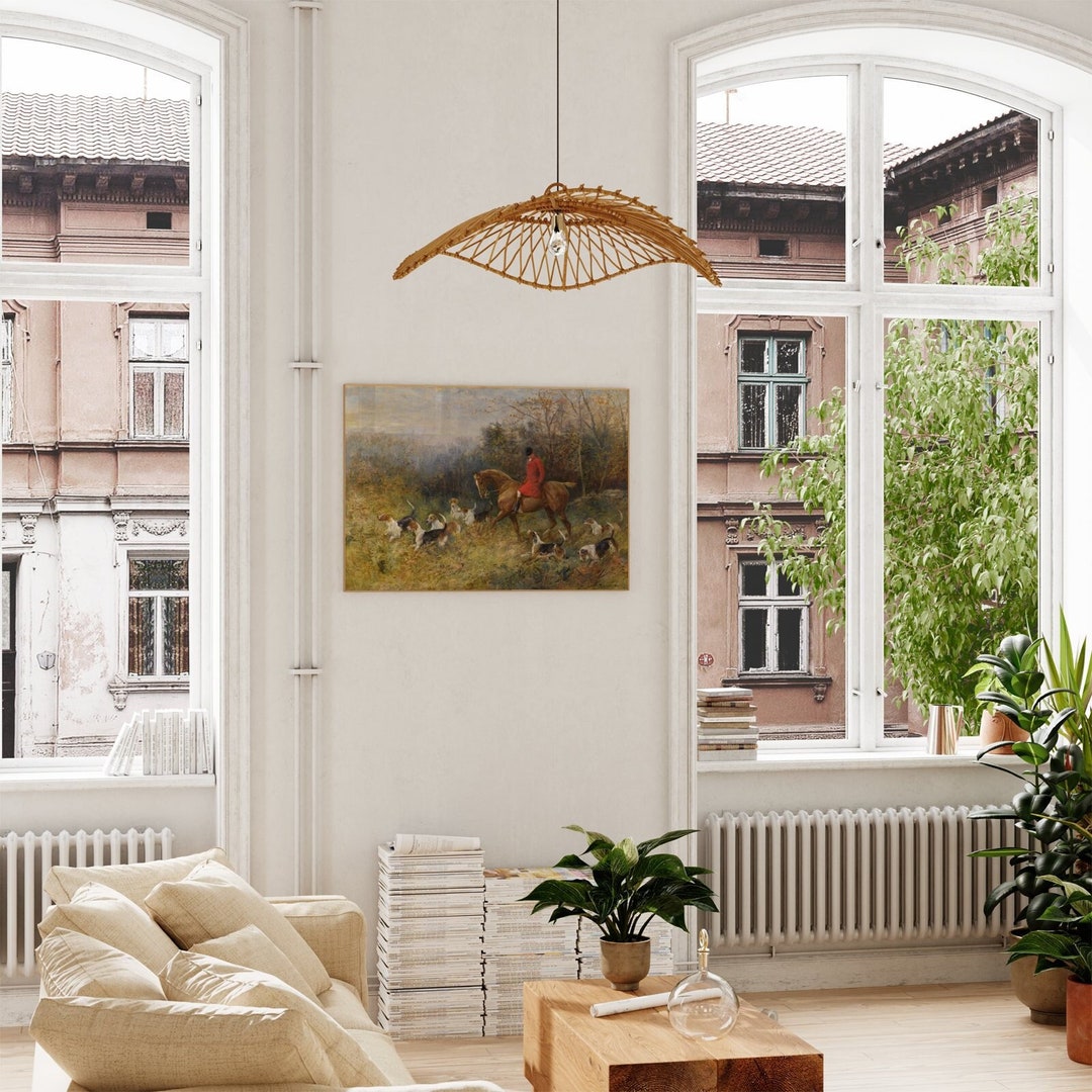 Heywood Hardy the Draw | Antique Print, Vintage Horse Riding Painting ...