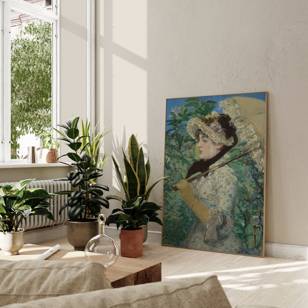 Edouard Manet Jeanne Spring | Parisian Actress Painting, Vintage ...