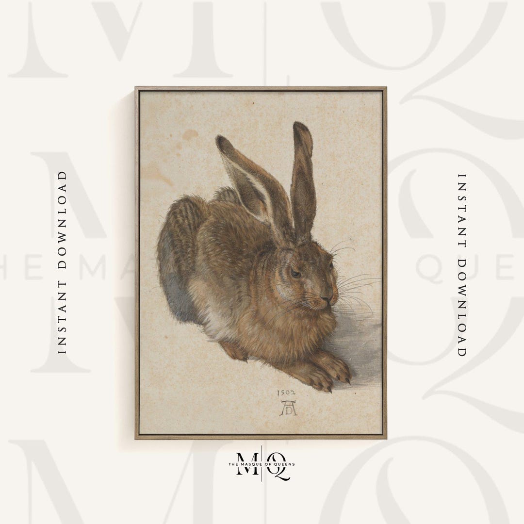 Albrecht Dürer Hare | Watercolour Animal Painting, Vintage Print, Fine ...