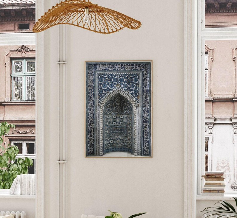 Mihrab Prayer Niche | Antique Traditional Persian Mosaic Art, Vintage ...