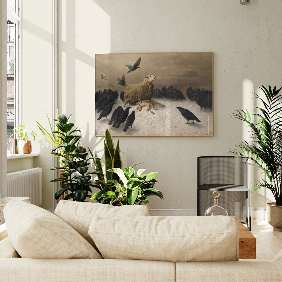 August Friedrich Schenck Anguish | Farm Animal Painting, Vintage ...