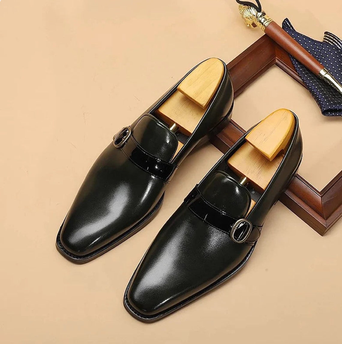 Handmade Leather Loafers, Men's Loafers, Leather Slip-ons, Casual Dress ...