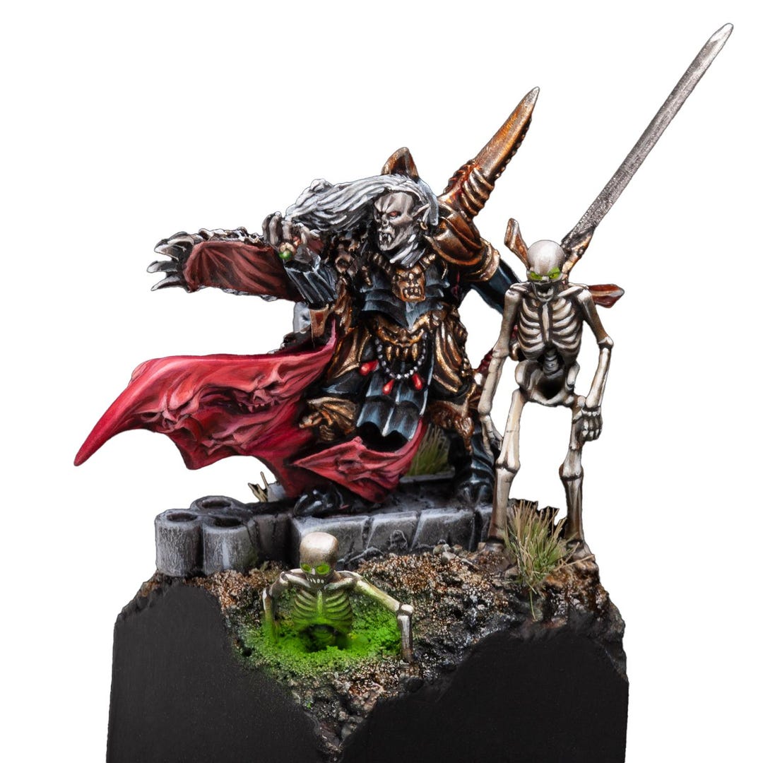 Vampire Lord Legions of Nagash Miniature Wargaming Figure Warhammer Age ...