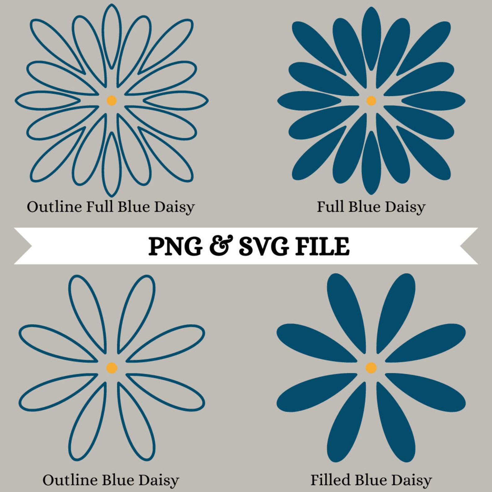 Daisy Flower Outline Svg, Daisy Svg Bundle, Wildflower Daisy Png ...