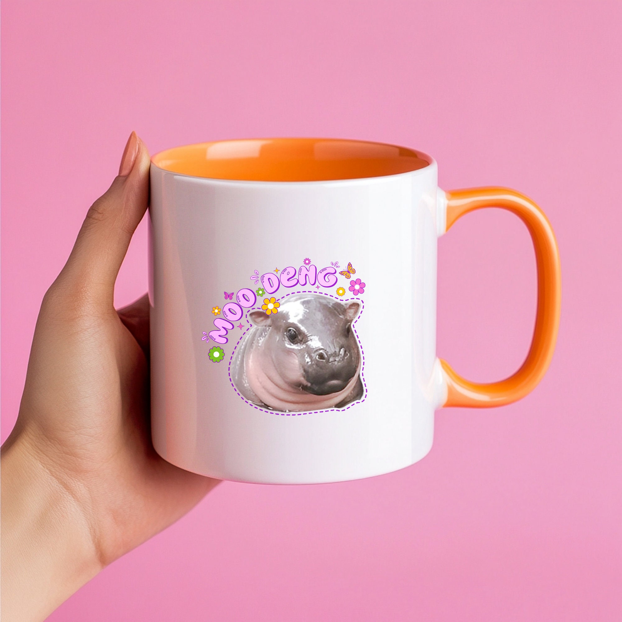 Moo Deng PNG, Thailand Moo Deng Digital Print, Moo Deng Gift, Baby ...
