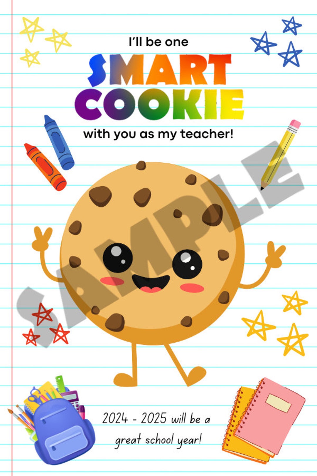 Smart Cookie Label Template - Etsy