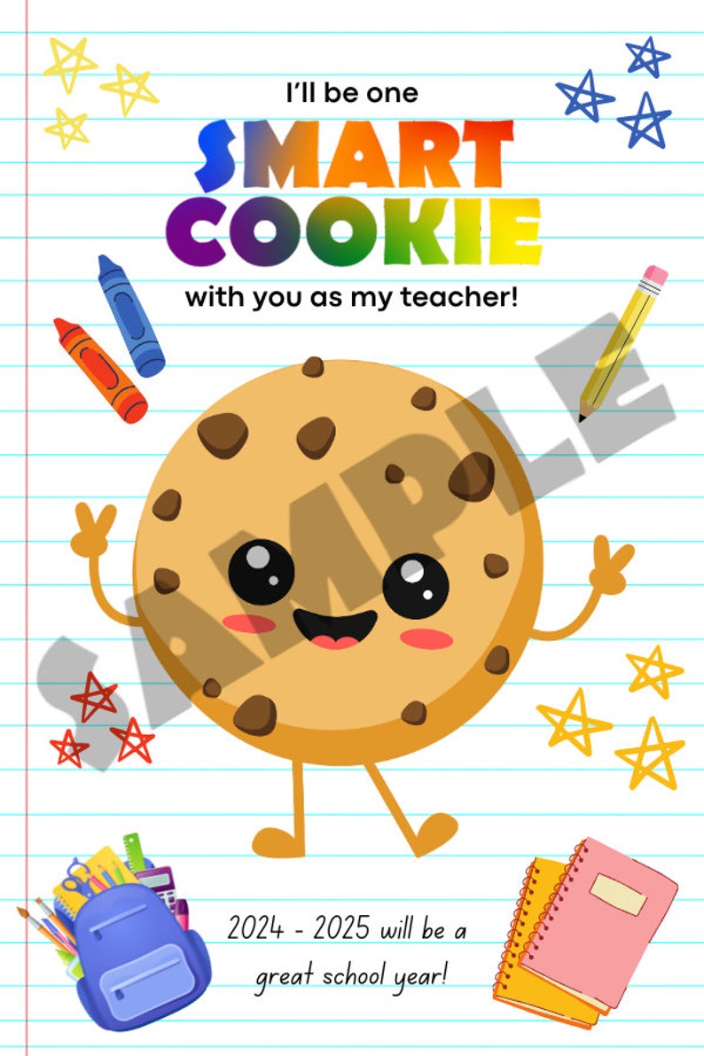 Smart Cookie Label Template - Etsy