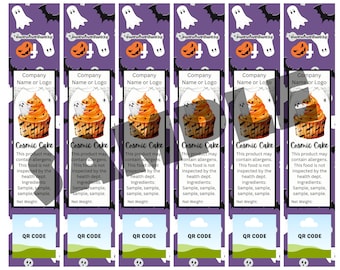 Strawberry Mini Cake Label Template - Wrap Around Style - Etsy