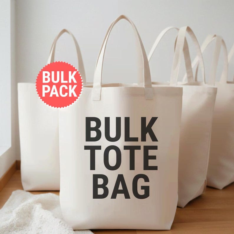 Personalized Bulk Tote Bags Custom Logo, Photo, Text: Small Business ...