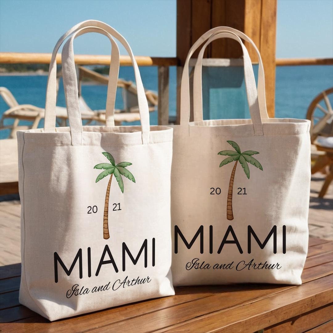 Custom Beach Bag Bachelorette Bags Beach Tote Birthday Trip Party Bags ...