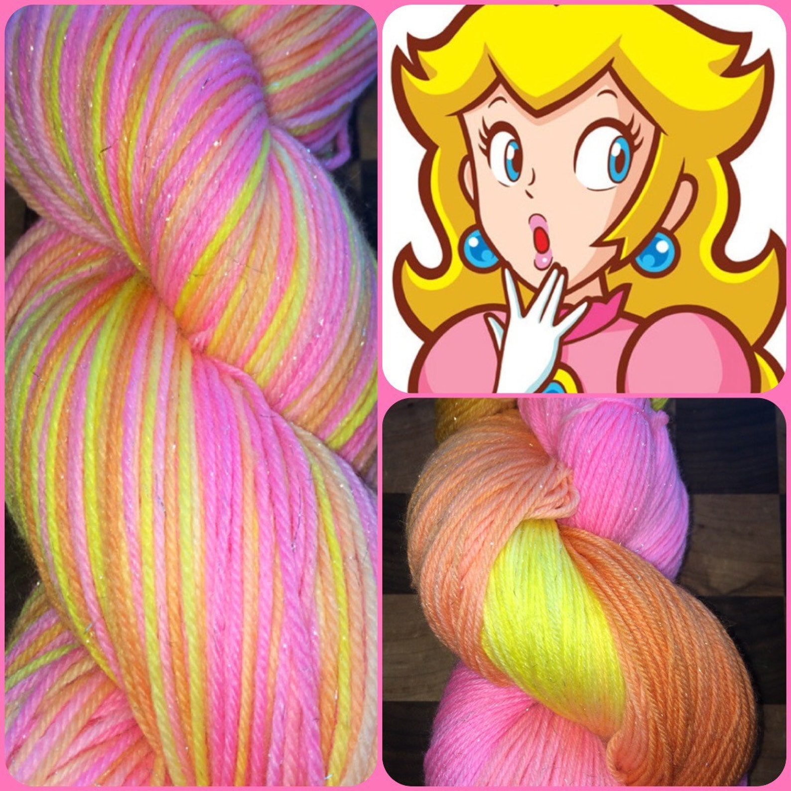 Your Princess is in Another Castle Sparkle Sock Yarn/ 438 | Etsy