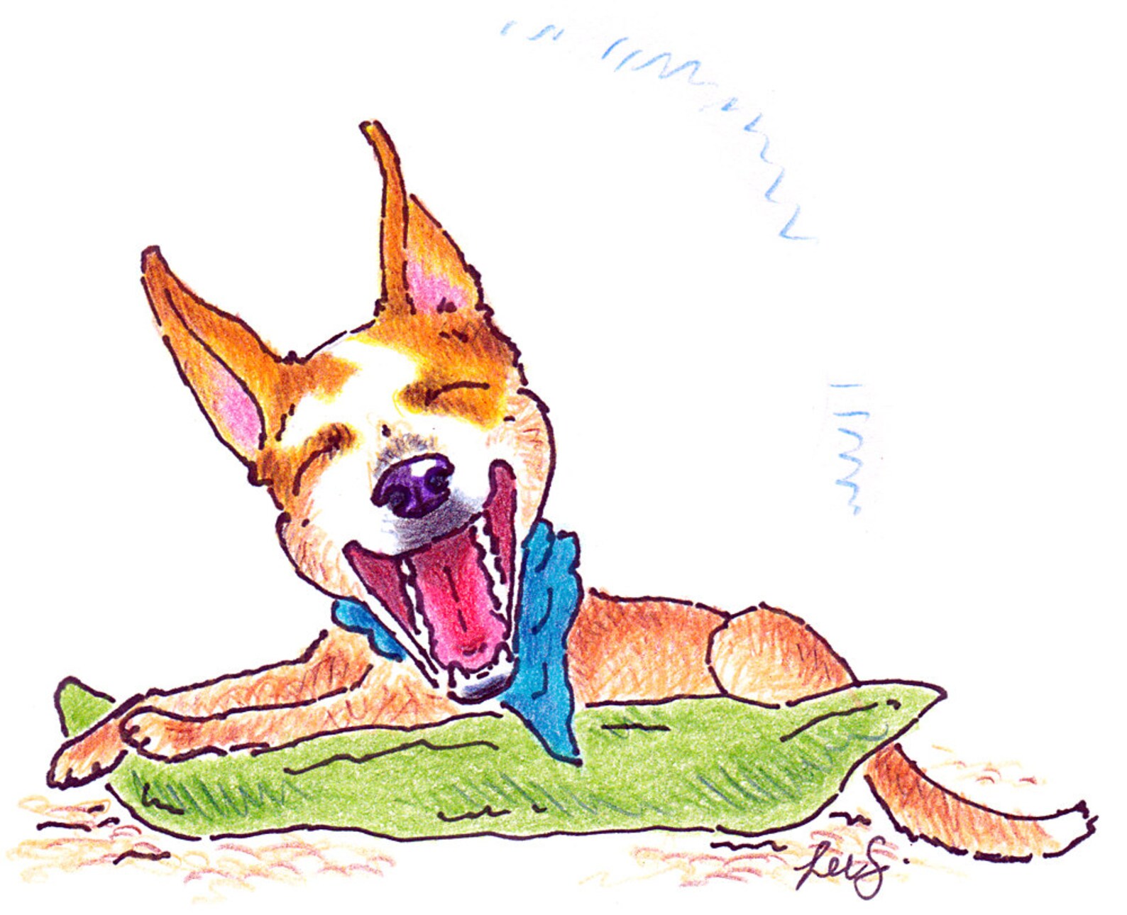 Red Heeler (cattle Dog) Notecards (set of 6) - Etsy