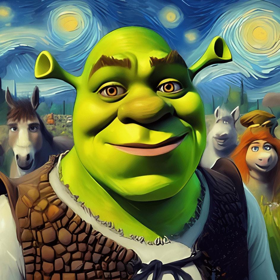 Shrek in Arte. 34 Ritratti Ispirati Ai Movimenti Artistici Più Famosi ...