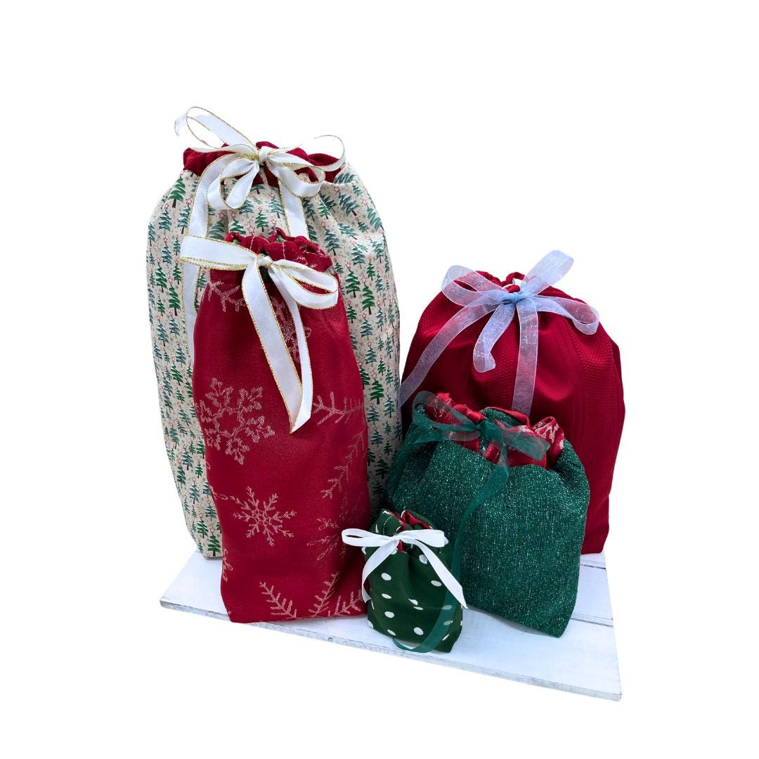 Reusable/reversible Fabric Gift Bag - Etsy