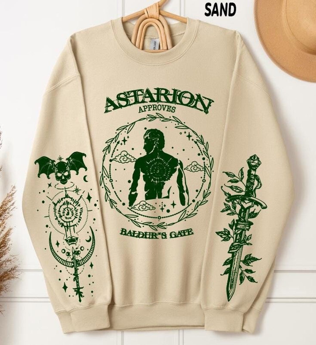 Baldurs Gate 3 Astarion Long Sleeve T-shirt Sweatshirt Hoodie, Gamer ...