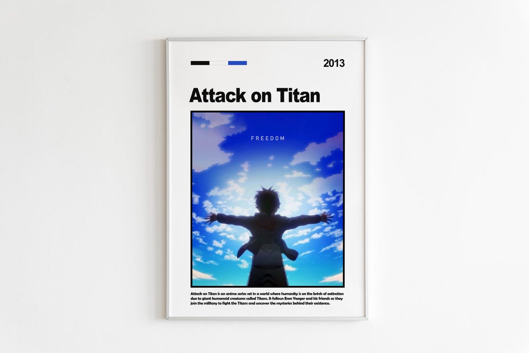 Attack on Titan Poster | AOT Anime Print | Anime Poster | Anime Manga ...
