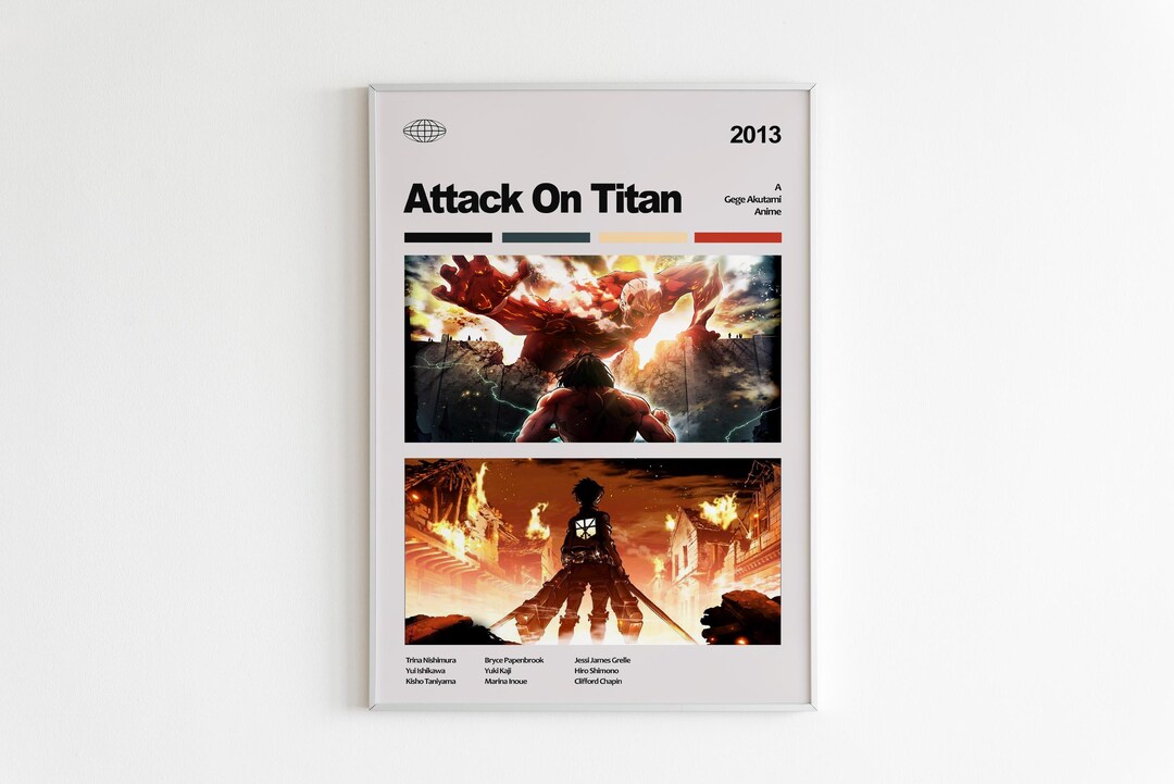 Attack on Titan Poster | AOT Anime Print | Anime Poster | Anime Manga ...