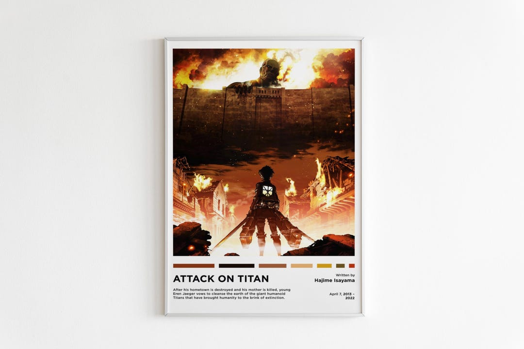 Attack on Titan Poster AOT Anime Print Anime Poster Anime Manga Art ...