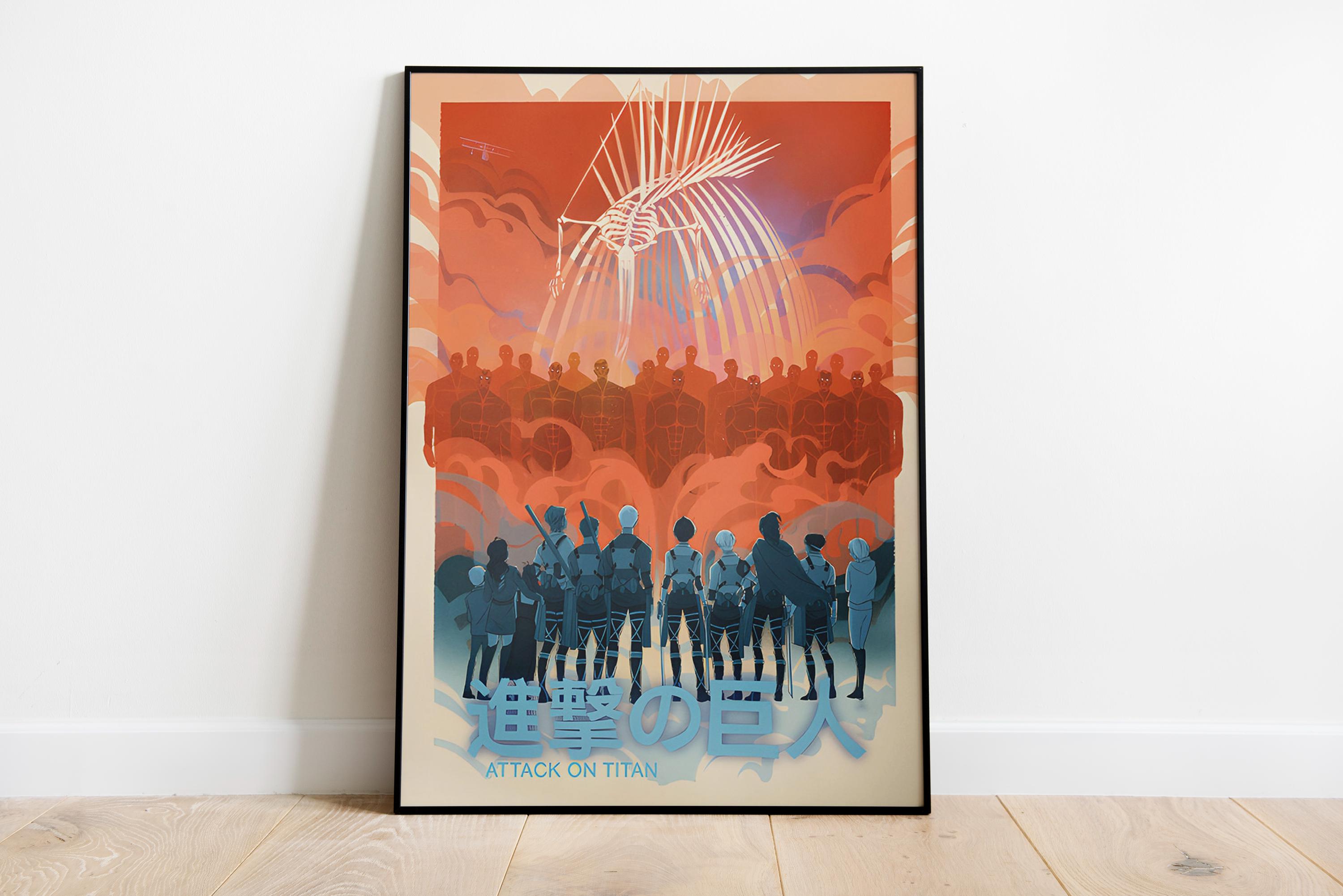 Attack on Titan Poster | AOT Anime Print | Anime Poster | Anime Manga ...