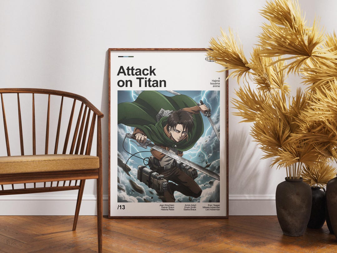 Attack on Titan Poster | AOT Anime Print | Anime Poster | Anime Manga ...