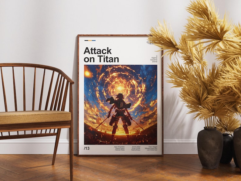 Attack on Titan Poster | AOT Anime Print | Anime Poster | Anime Manga ...