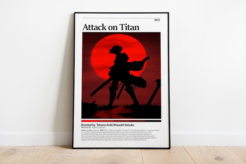 Attack on Titan Poster | AOT Anime Print | Anime Poster | Anime Manga ...