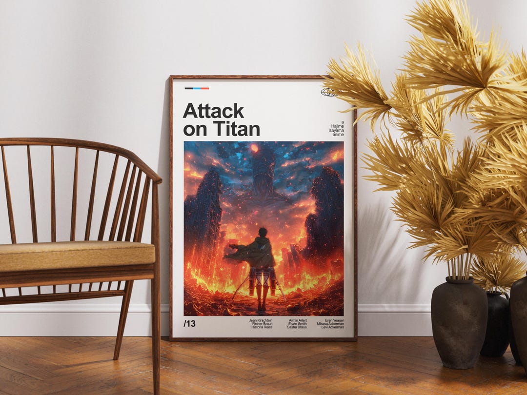 Attack on Titan Poster | AOT Anime Print | Anime Poster | Anime Manga ...