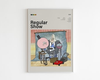 Regular Show, Regular Show Poster, Minimalist Poster, Wall Decor, Epic ...