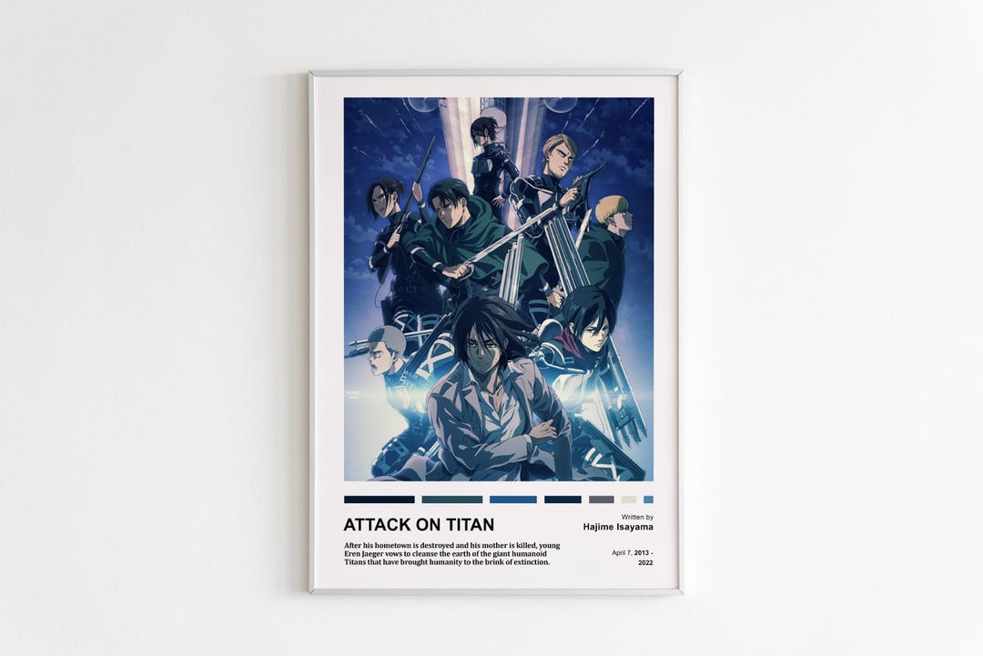 Attack on Titan Poster | AOT Anime Print | Anime Poster | Anime Manga ...