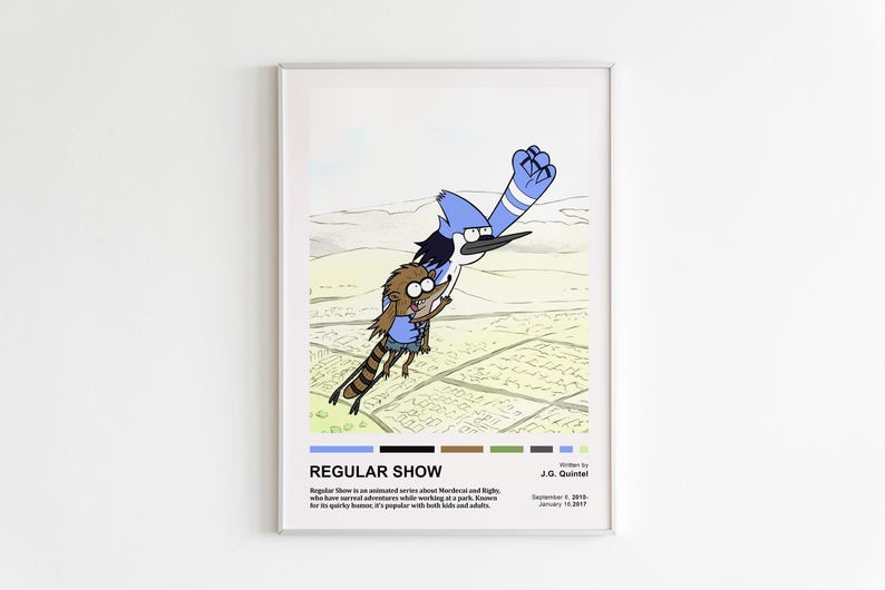 Regular Show, Regular Show Poster, Minimalist Poster, Wall Decor, Epic ...
