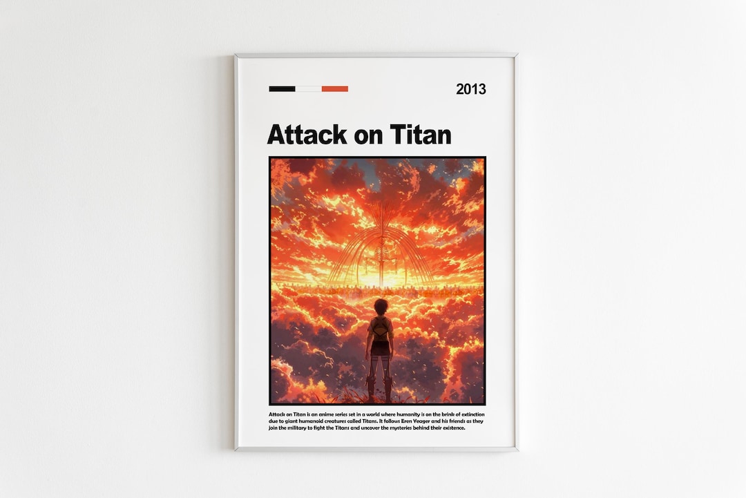Attack on Titan Poster | AOT Anime Print | Anime Poster | Anime Manga ...
