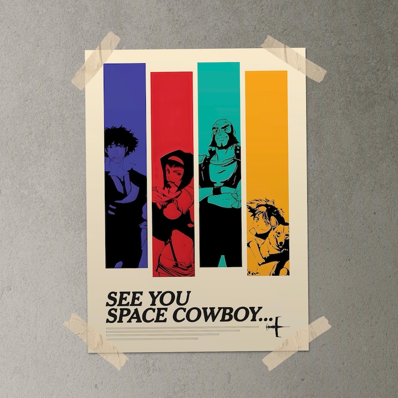 Cowboy Bebop Poster | Cowboy Bebop Print | Anime Poster | Anime Manga ...