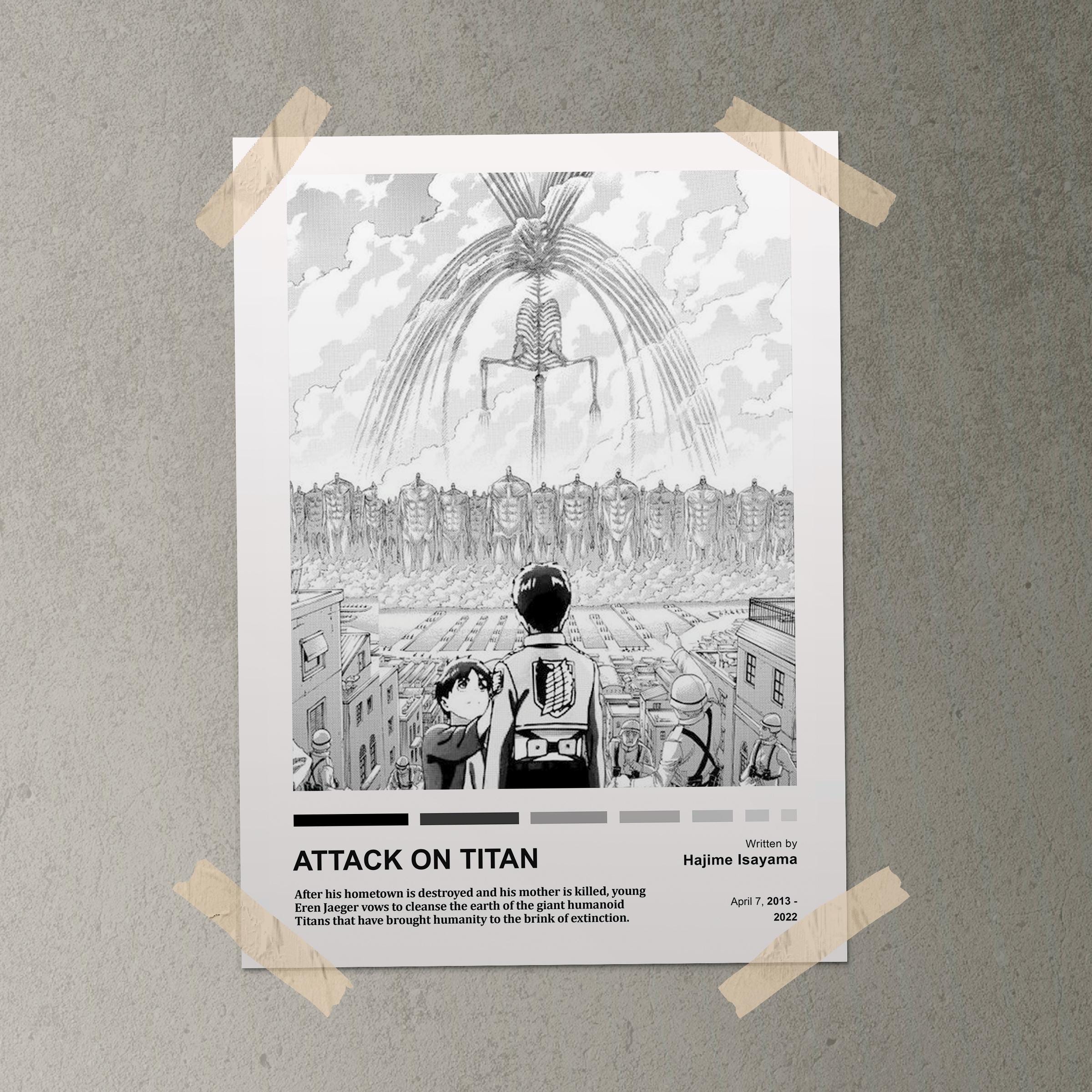 Attack on Titan Poster AOT Anime Print Anime Poster Anime Manga Art ...