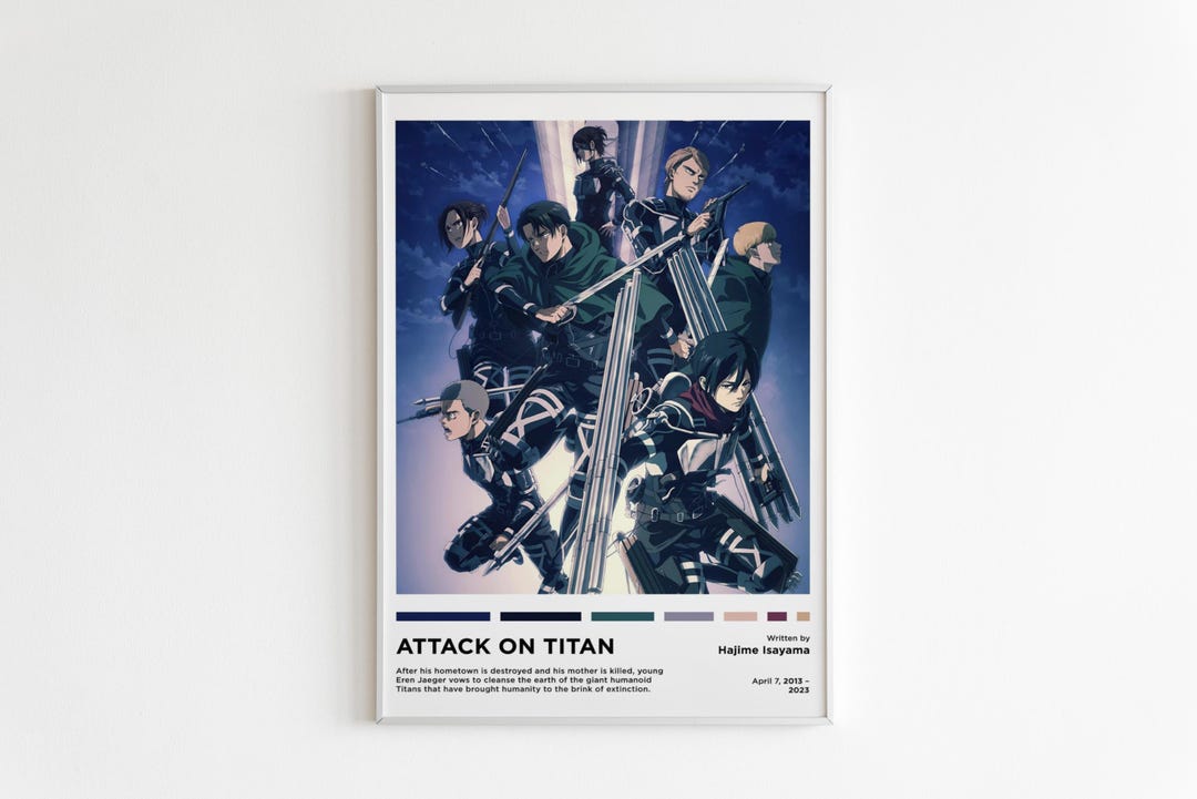 Attack on Titan Poster | AOT Anime Print | Anime Poster | Anime Manga ...