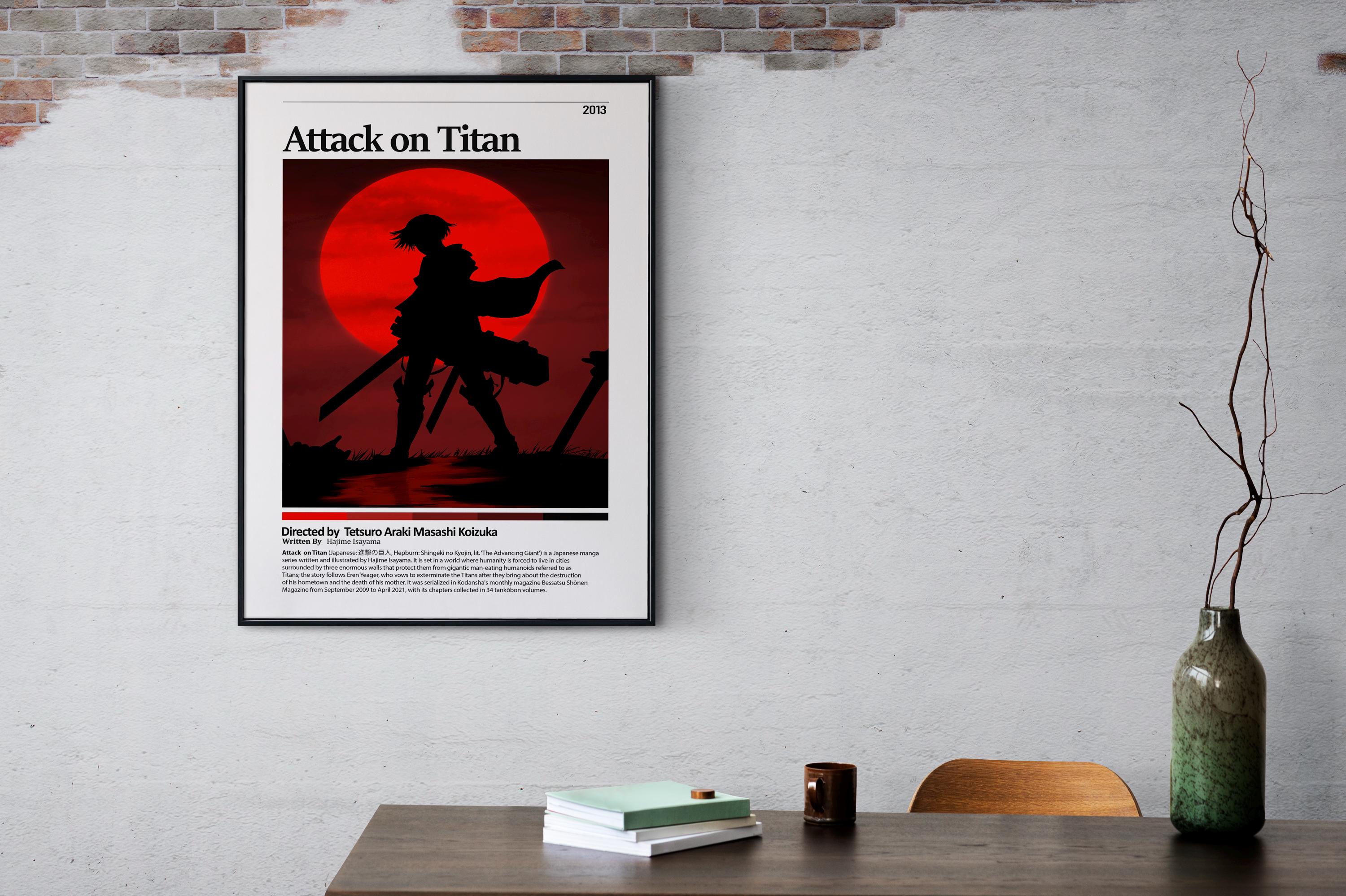 Attack on Titan Poster | AOT Anime Print | Anime Poster | Anime Manga ...