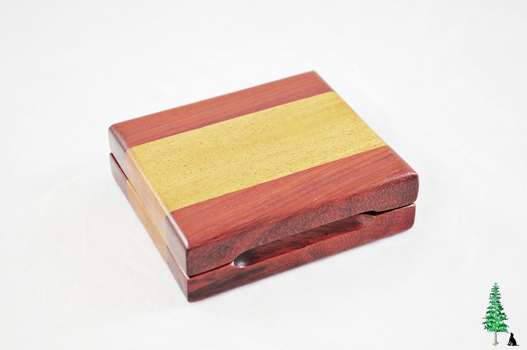 Wood Playing Card Case Padauk & Khaya - Etsy