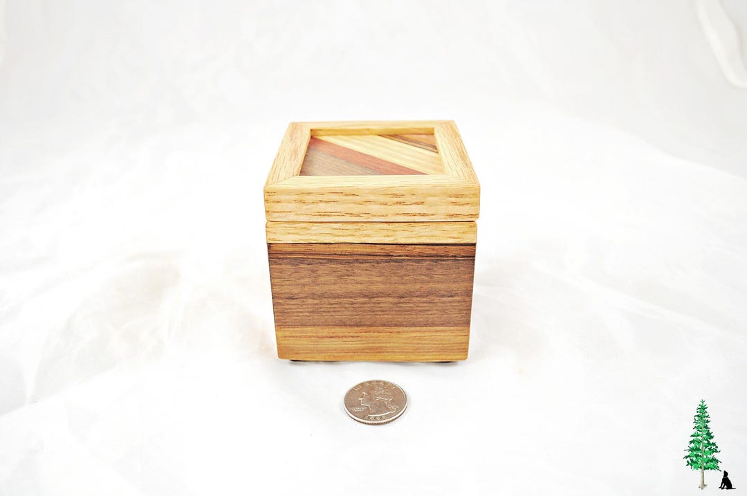 Continuum 3" Wood Cube Box - # CON3-003 | Free Shipping - Etsy