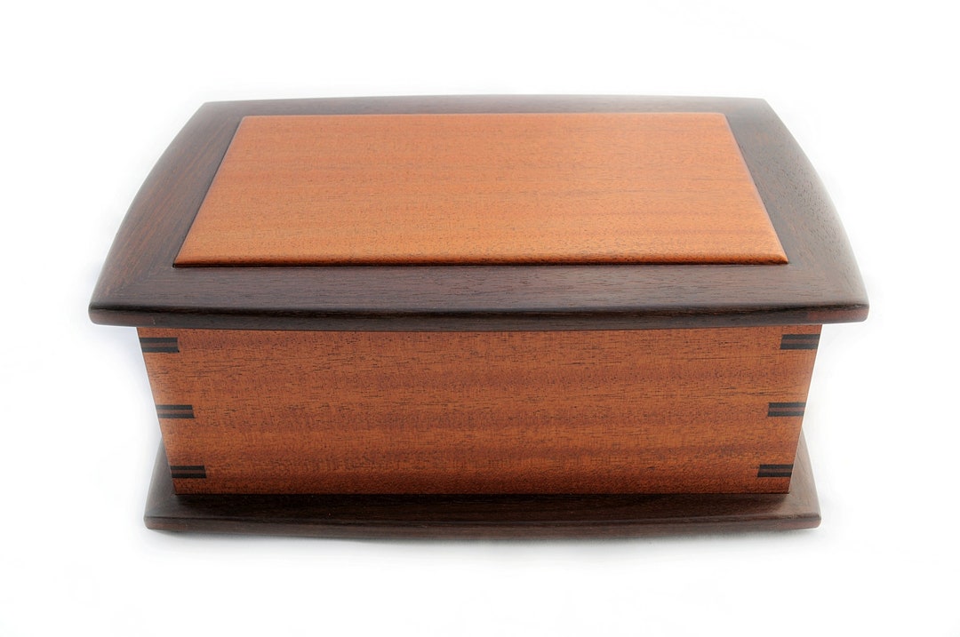 Trillium Jewelry Box - Khaya & Peruvian Walnut | Hand-made Jewelry Box ...