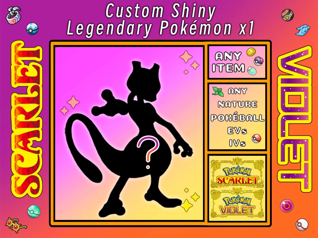 Custom Shiny Legendary Pokemon Pokemon Scarlet and Violet Fully ...