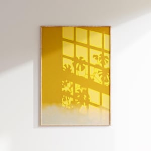 Yellow Light Prints, Digital Download, Home Decor, Pastel Drawing ...